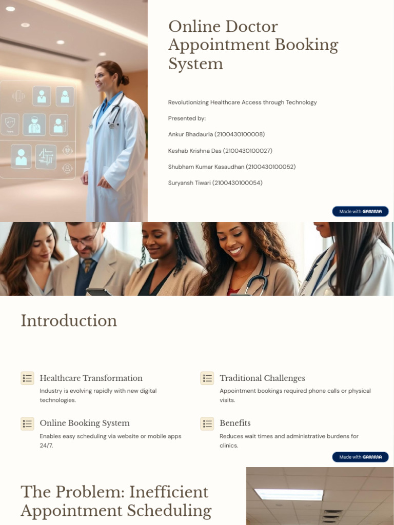 Online Doctor Appointment Booking System | PDF | Electronic Health ...