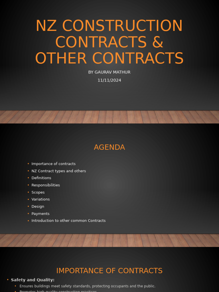 NZ Construction Contracts & Other Contracts | PDF | Duty Of Care ...