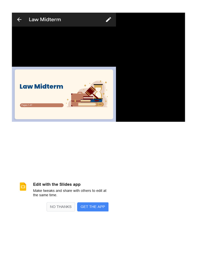 Law Midterm - Google Slides | PDF