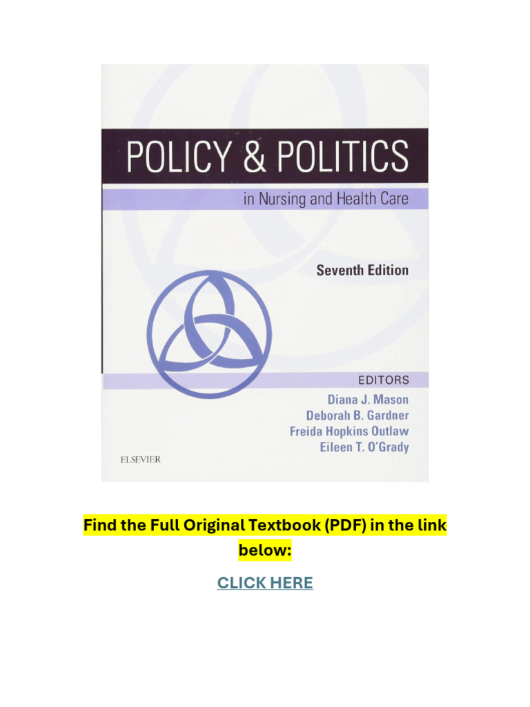 Policy and Politics in Nursing and Health Care 7th Edition Textbook ...