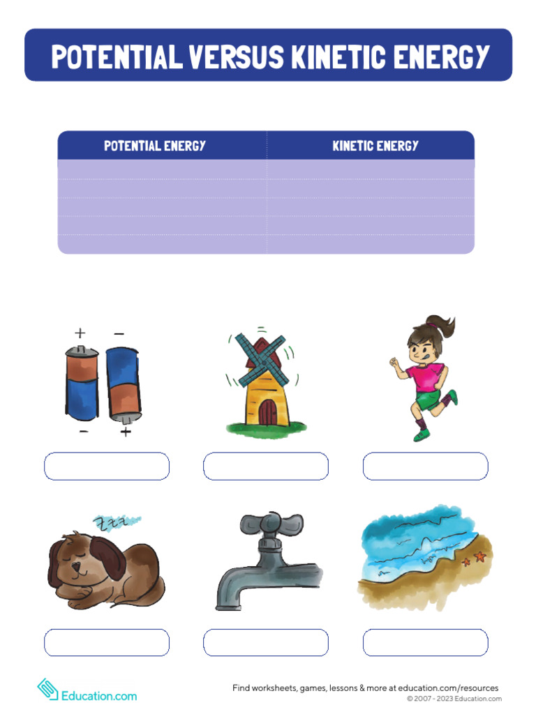 Potential vs. Kinetic Energy Examples | PDF