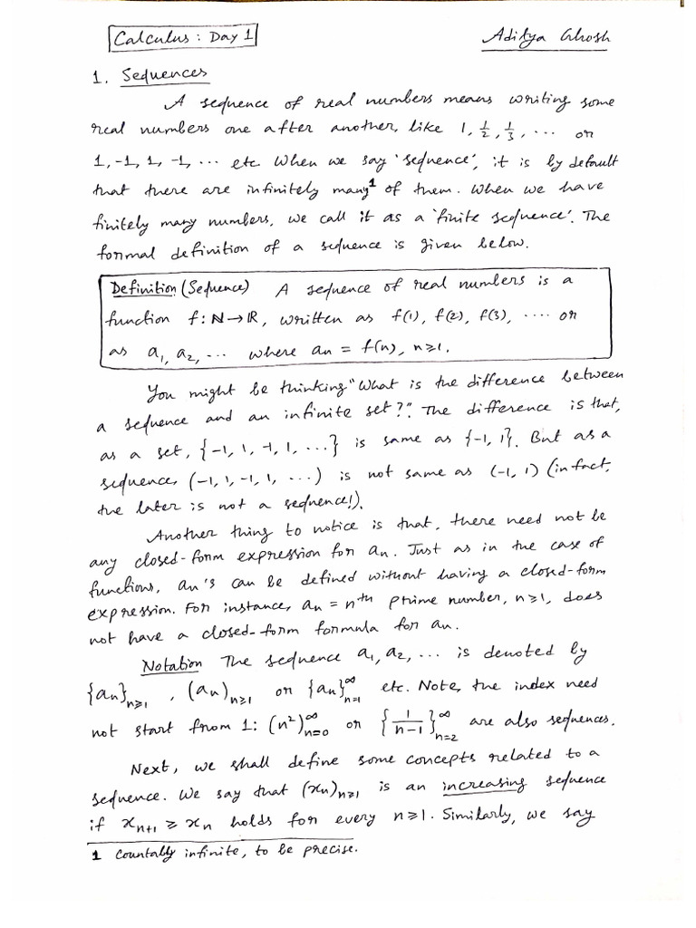 Calculus Day 1 | PDF