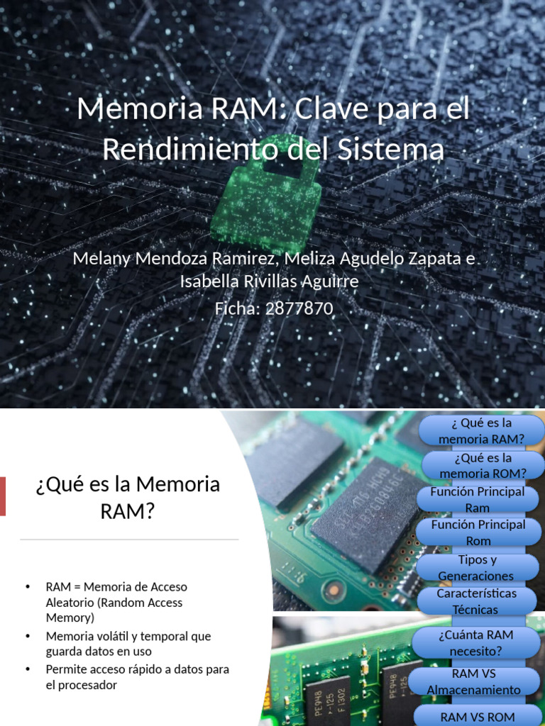 Función y Tipos de Memoria RAM | PDF | Memoria de acceso aleatorio ...