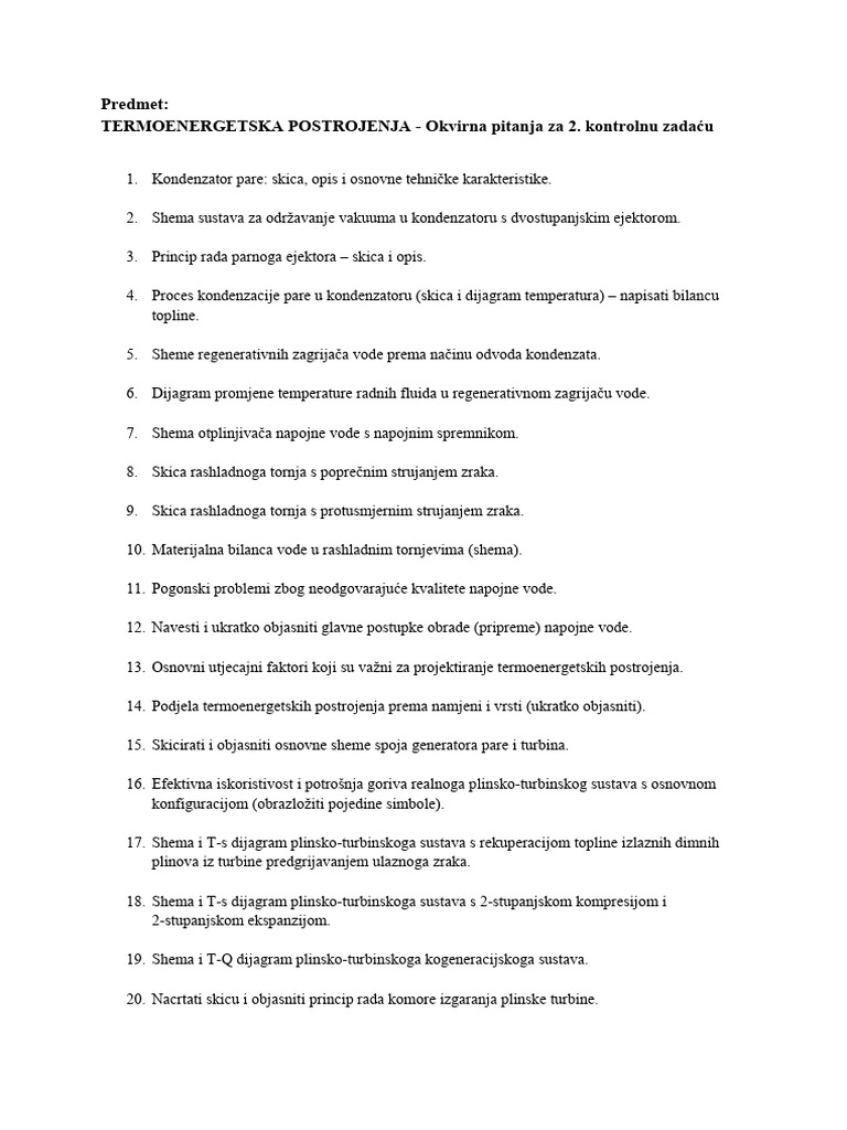 TERPO - Pitanja Za 2. Kolokvij - OdKondenzatori | PDF