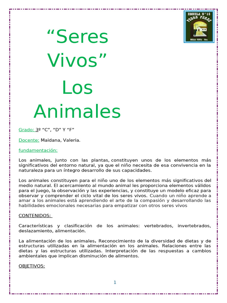 Clasificación de Animales para Tercer Grado | PDF | Vertebrados | Reptil