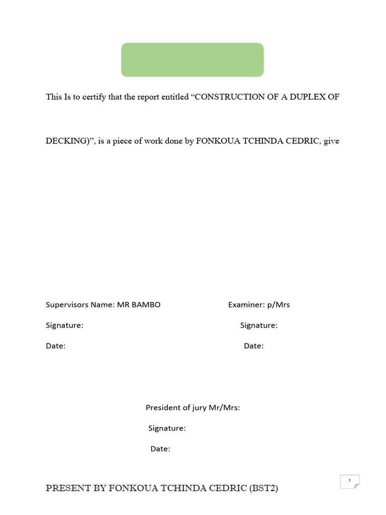 Internship Report of Cedric 2 | PDF | Beam (Structure) | Strength Of Materials