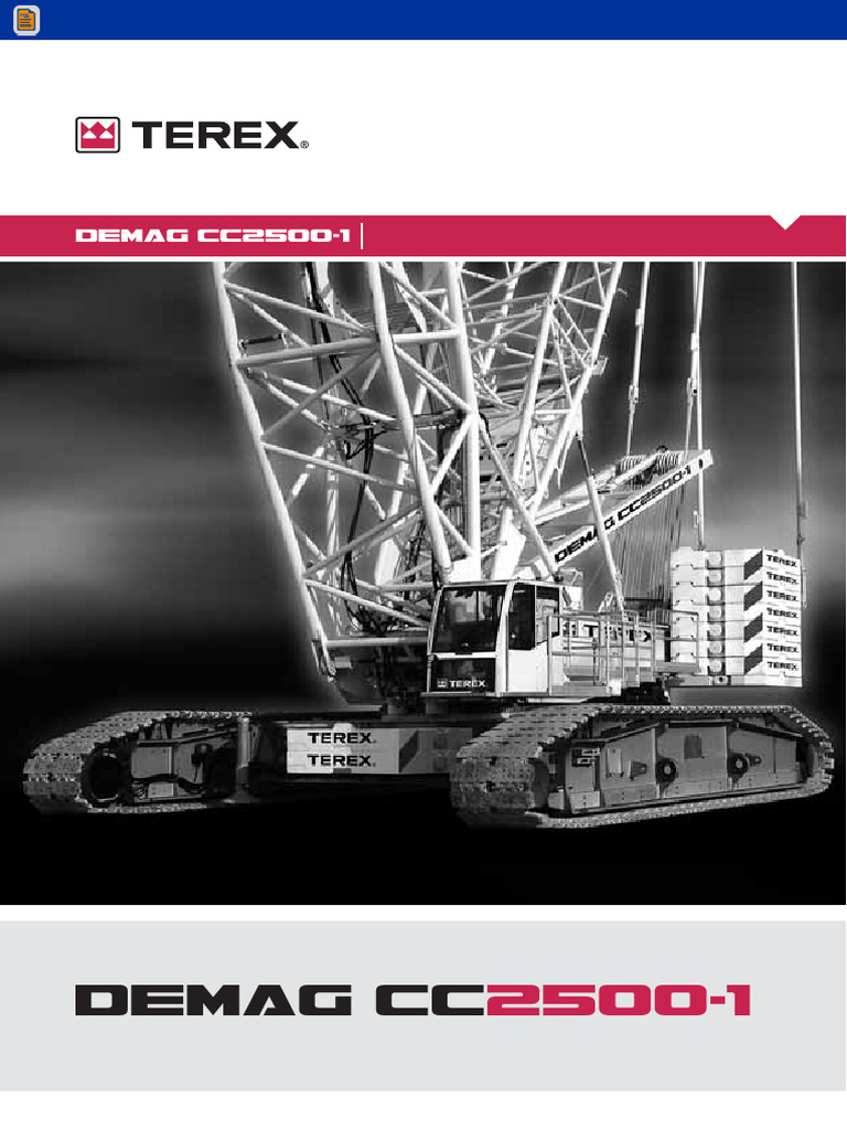 Terex Demag CC 2500 1 | PDF | Crane (Machine) | Construction Equipment