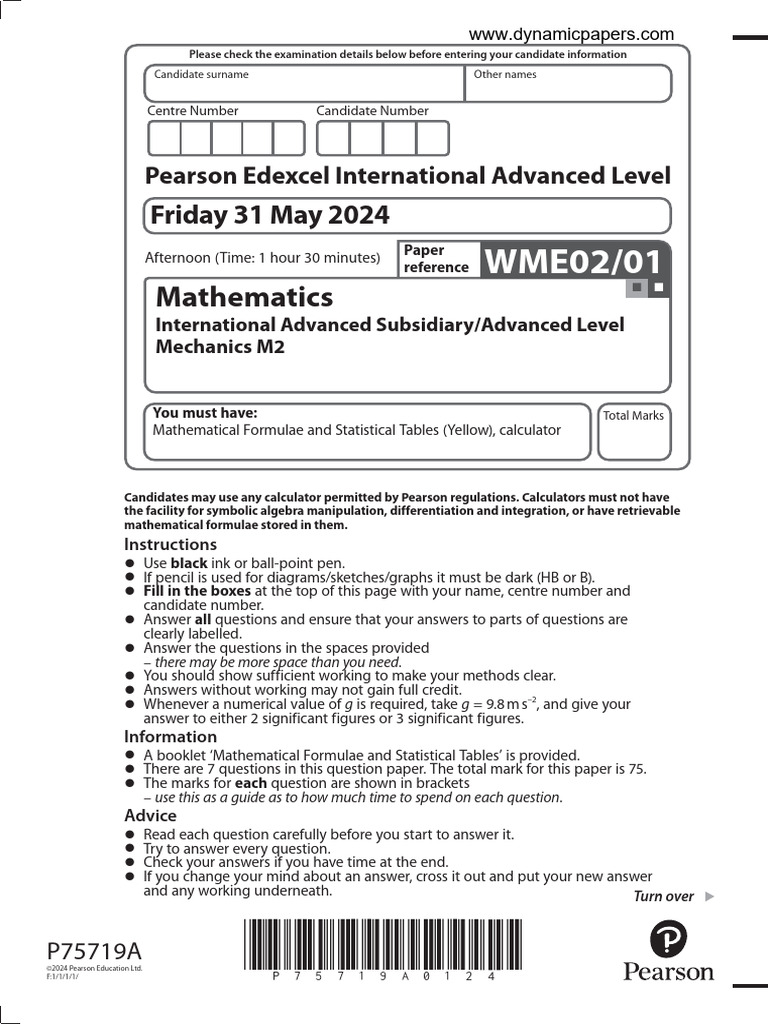 M2 Exam | PDF | Collision | Velocity
