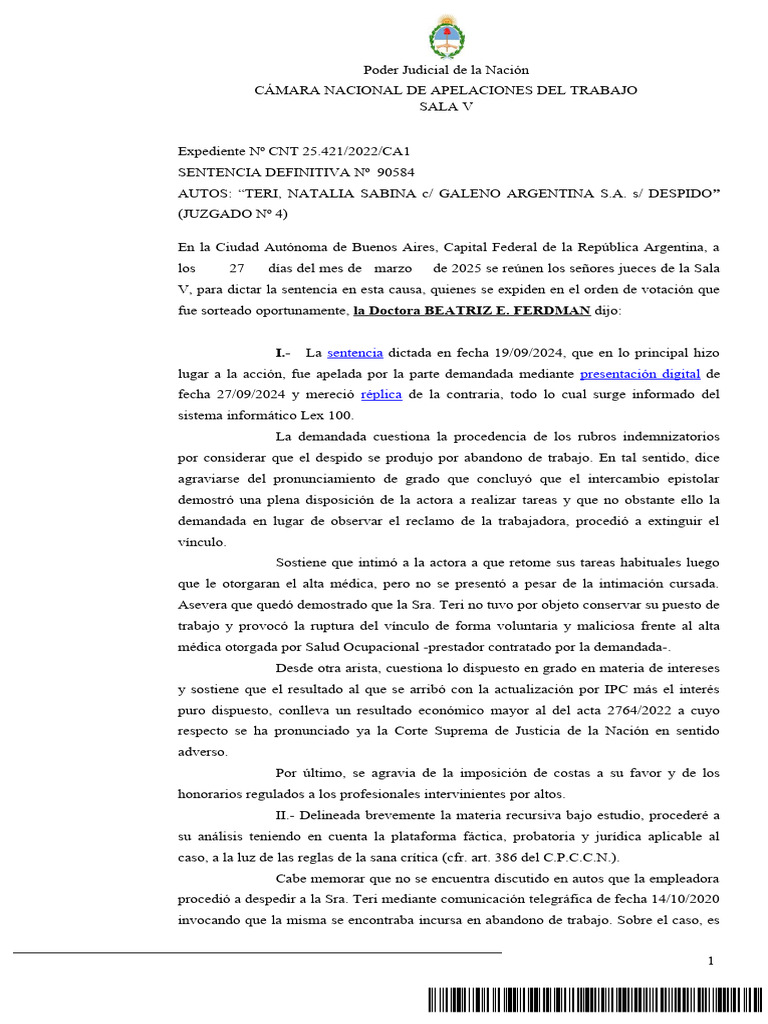 Fallo | PDF | Bancos | Juez