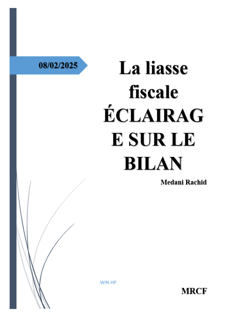 LIASSE FISCALE 2025 | PDF | Capitaux propres | Business
