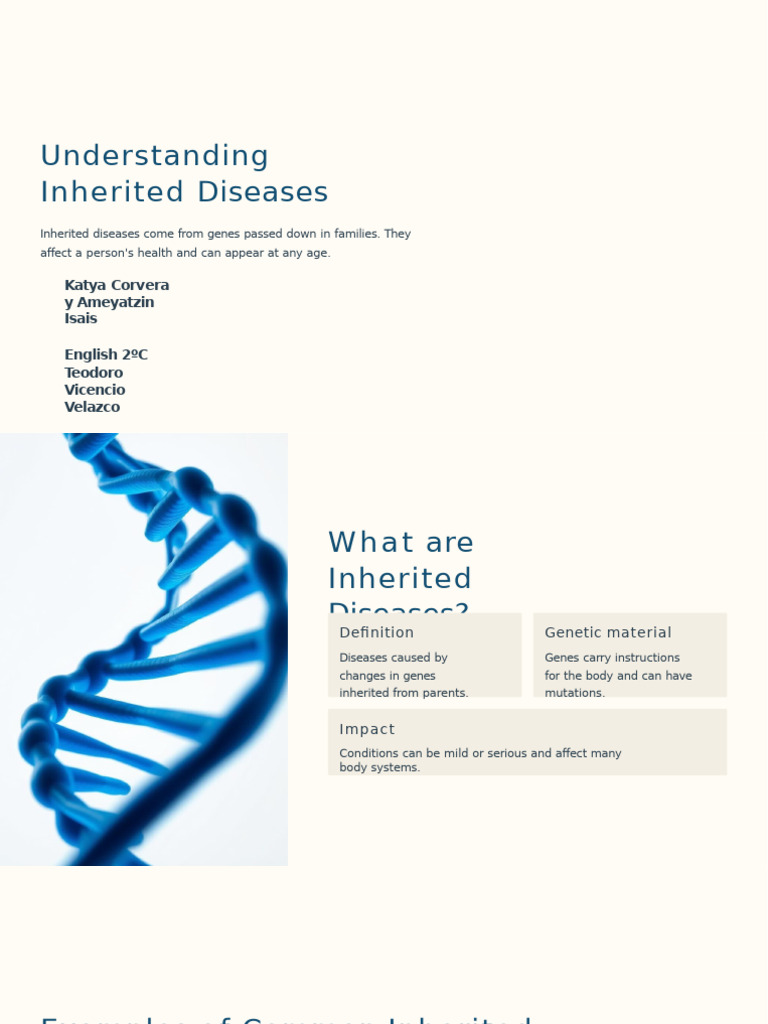 Understanding Inherited Diseases | PDF | Genetic Disorder | Genetics