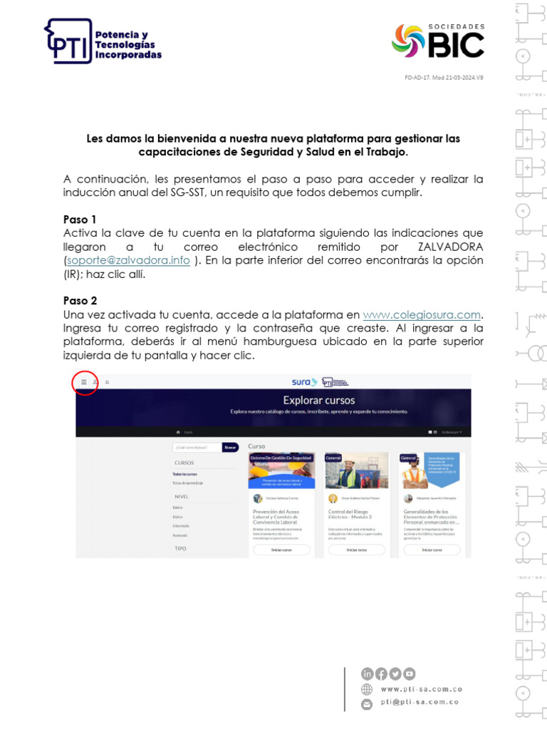 Paso A Paso Induccion SG-SST | PDF