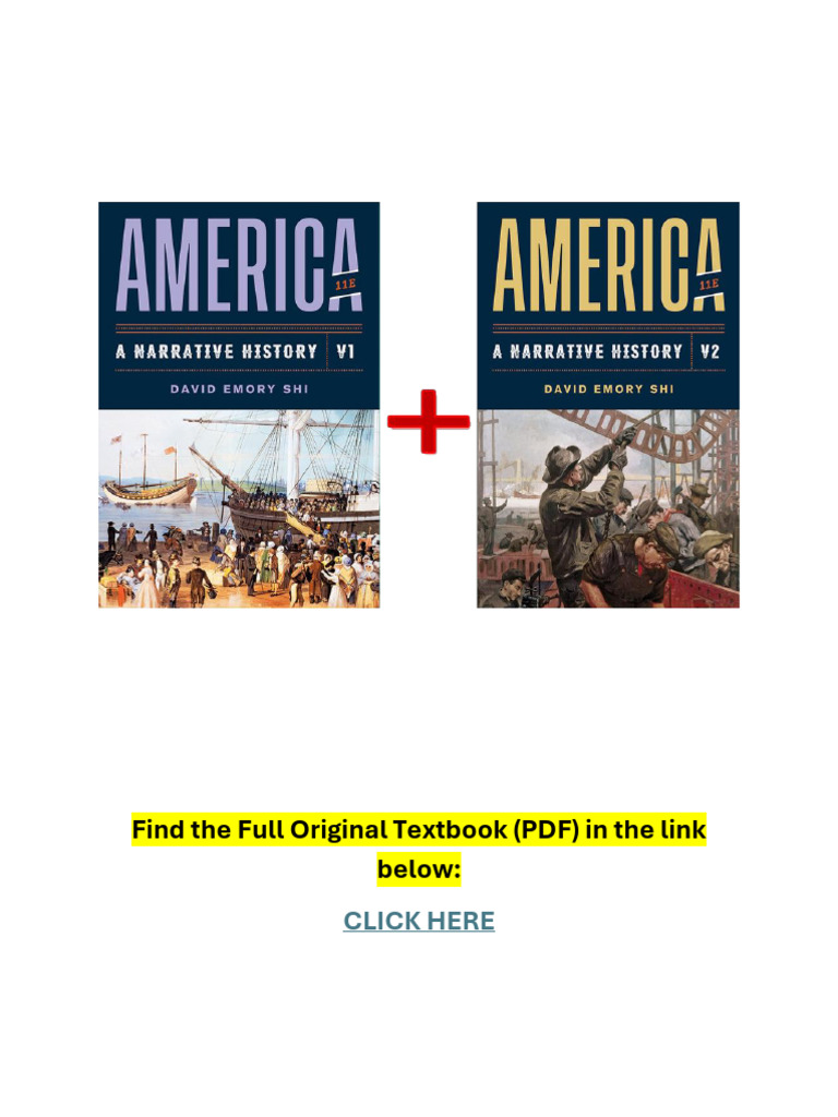 America: A Narrative History Overview | PDF | Progressivism In The ...