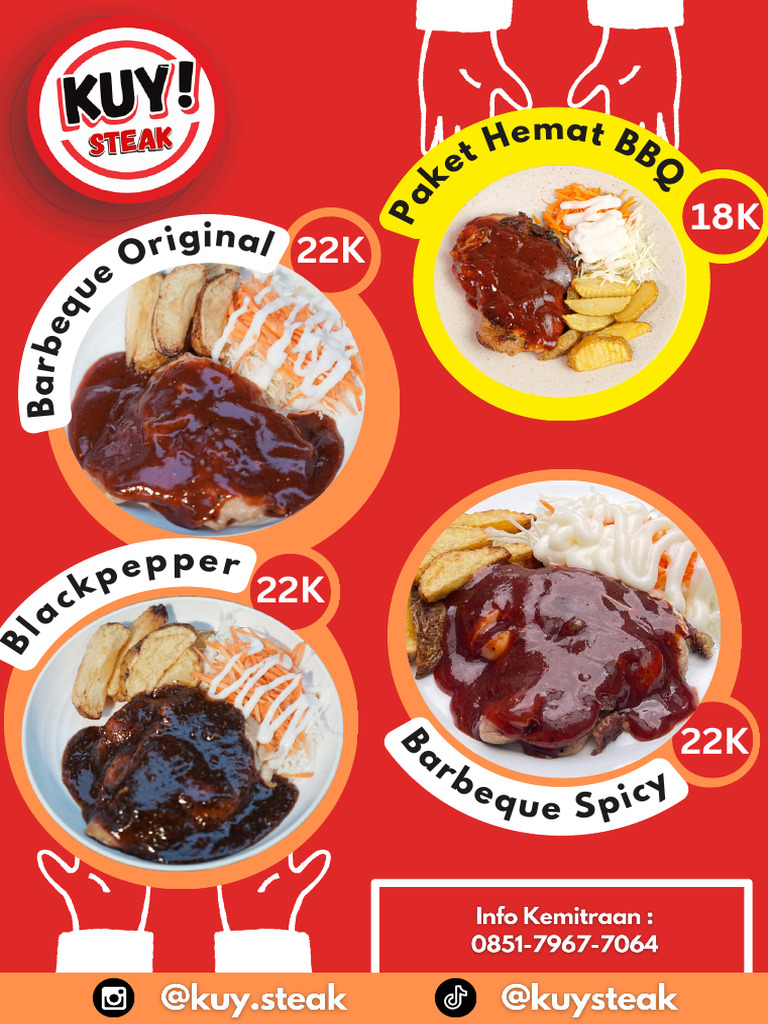 Menu Kuy Steak (Franchise) - 20250502 - 154519 - 0000 | PDF