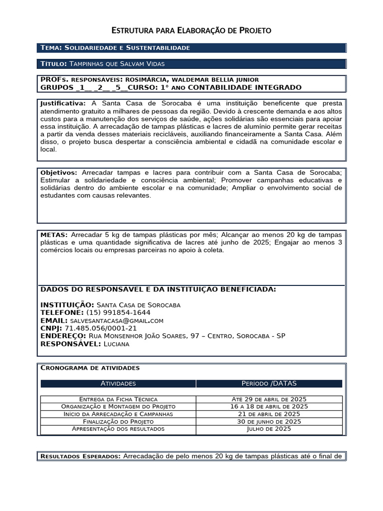 Pi - Formulário para Des. Projeto - Pi 1 Cont - Sede | PDF