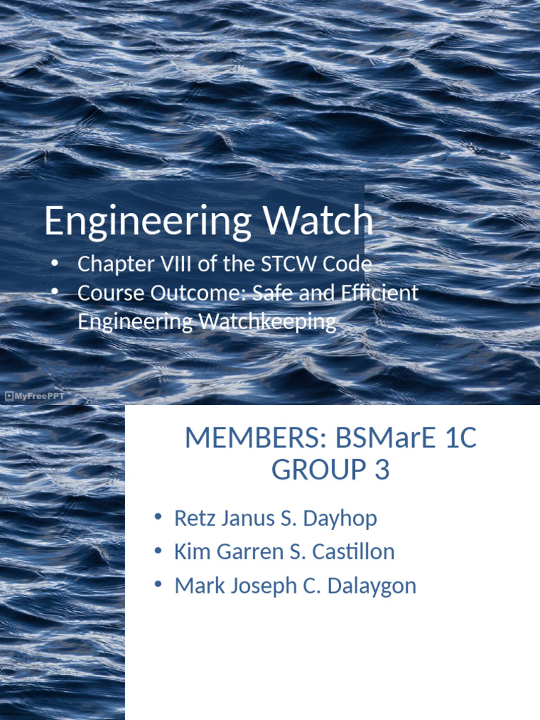 Engine Watch2 Presentation | PDF