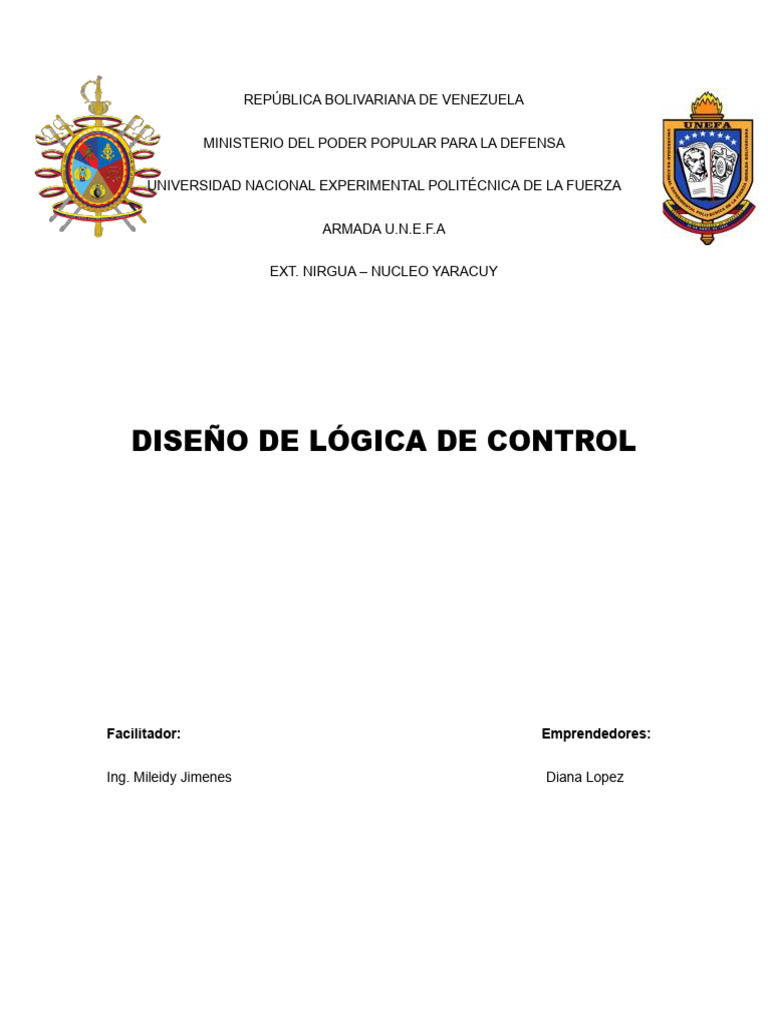 Diseño de Logica de Control Diana | PDF | Unidad Central de ...