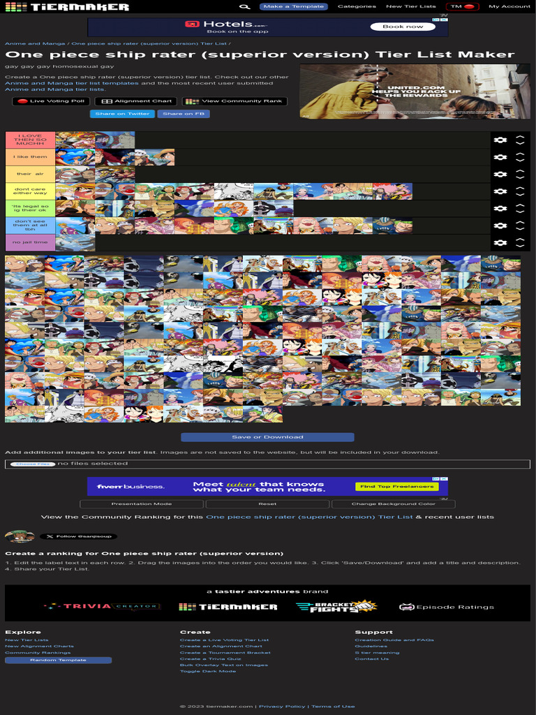 One Piece Ship Rater Tier List Template | PDF | Software