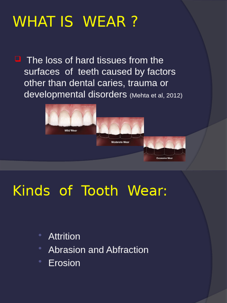 What Is Wear Dental New - 10000066 - 2023 | PDF | Dental Anatomy | Tooth
