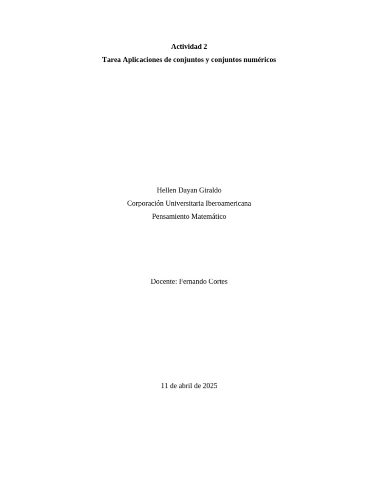 Actividad 2 Matematicas | PDF