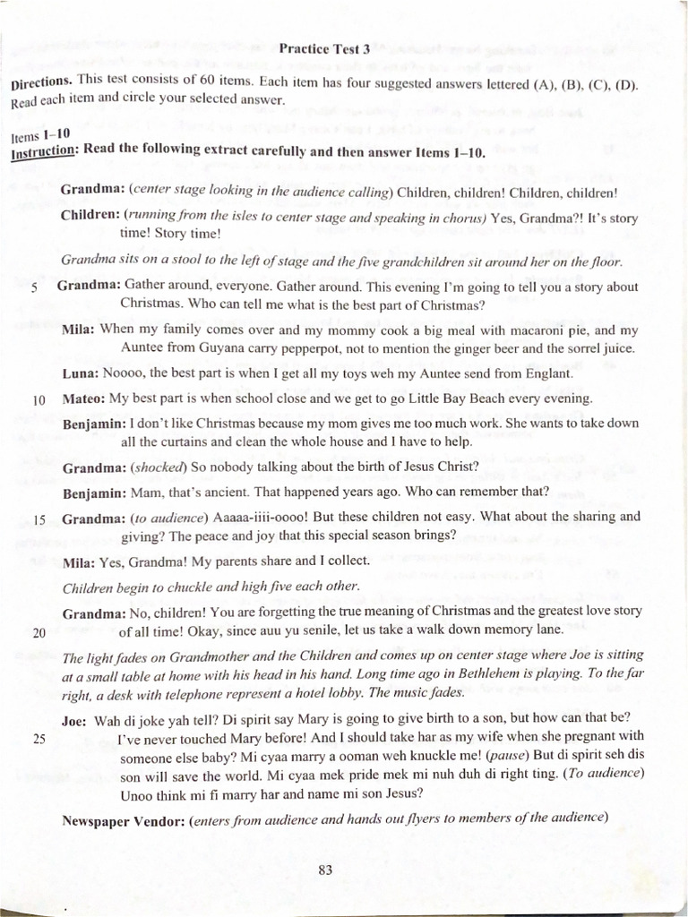 English B Practice Test 3 | PDF