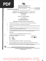 2025 Csec Pob January p01.Pdf - Answers Sheet | PDF