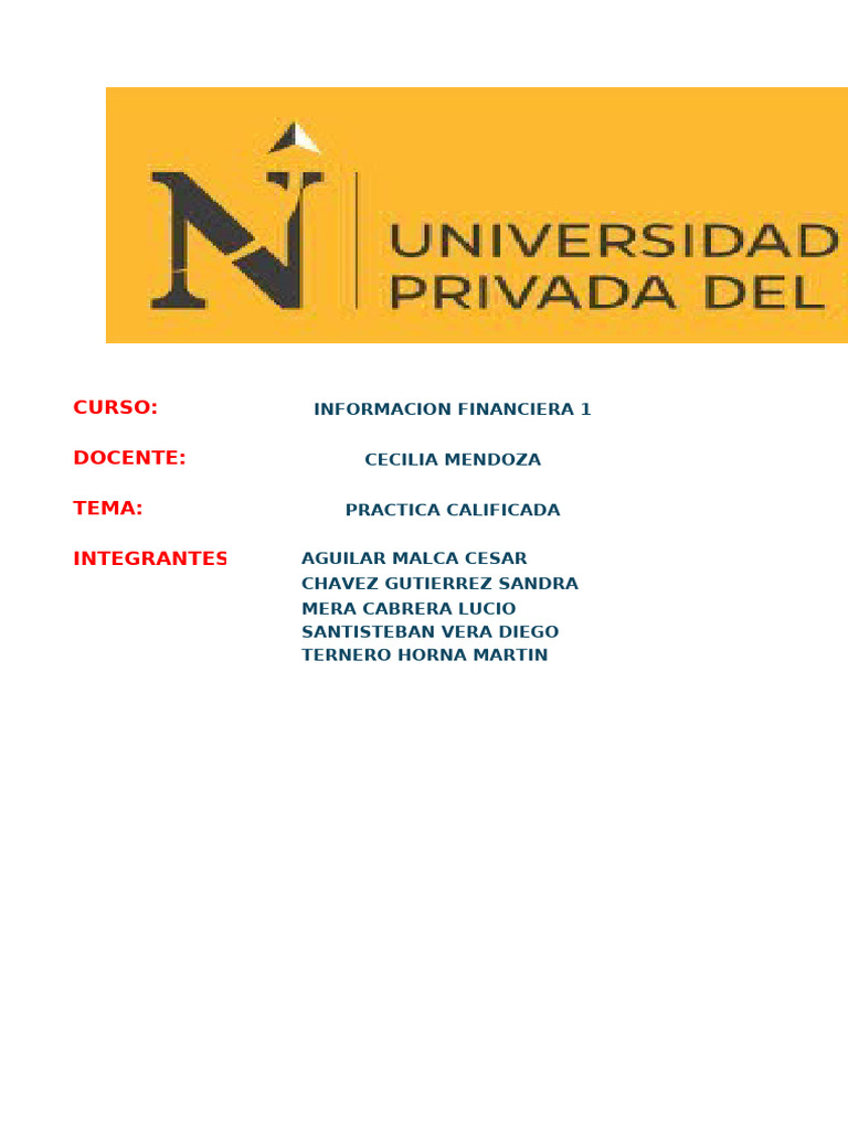 5-Practica Calificada Eeff-Parte Final | PDF | Estado de resultados | Dividendo
