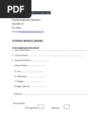 Student Medical Report Template | PDF | Attention Deficit Hyperactivity ...