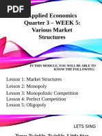 Market Structures - Notes For Economics Students | PDF