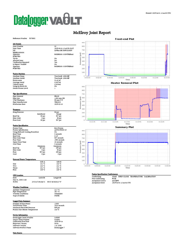 DL7 2025-03-31 at 12-40-53 Joint 32.dl7 | PDF | Pipe (Fluid Conveyance ...