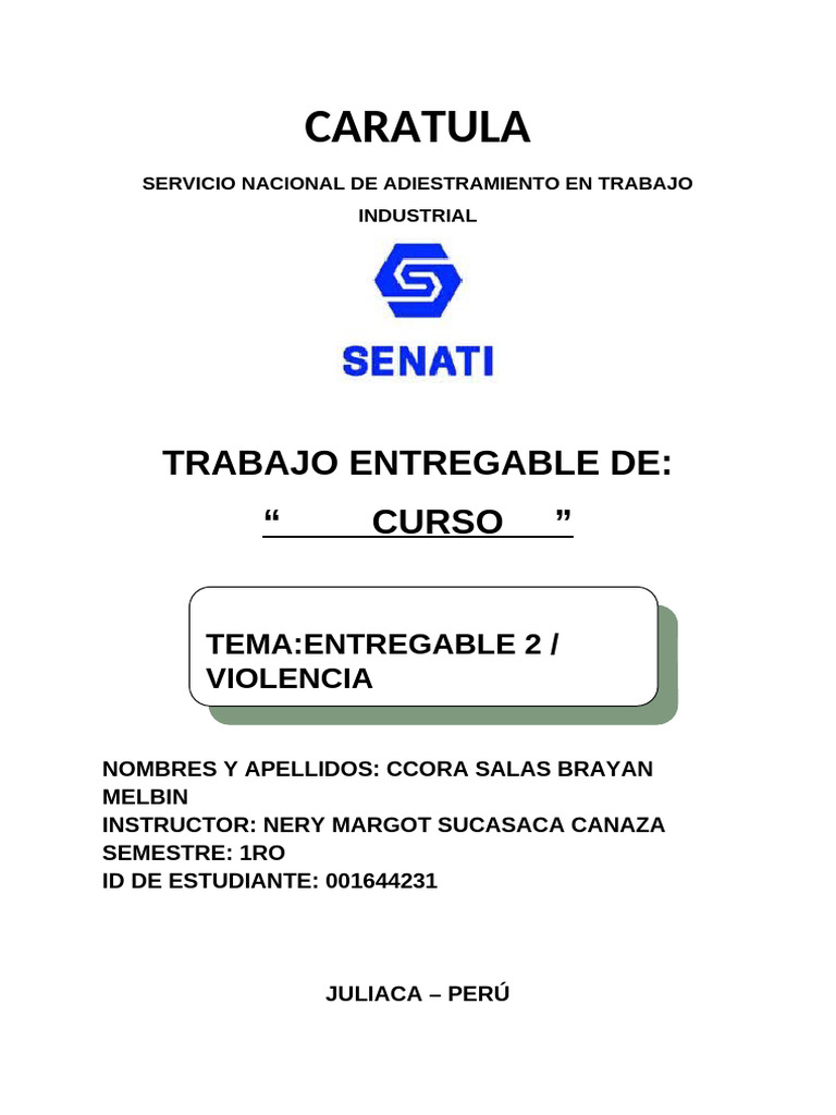 Formato para Desarrollo de Entregable 2024 | PDF | Violencia | Sicología