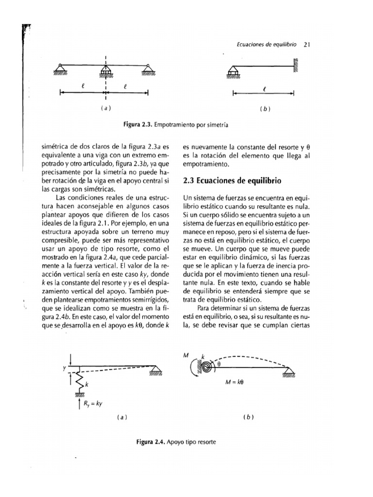 Ecuaciones de Equilibrio y de Condicion | PDF
