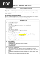 Nursing Respiratory Assessment Guide | PDF | Respiratory Tract | Thorax