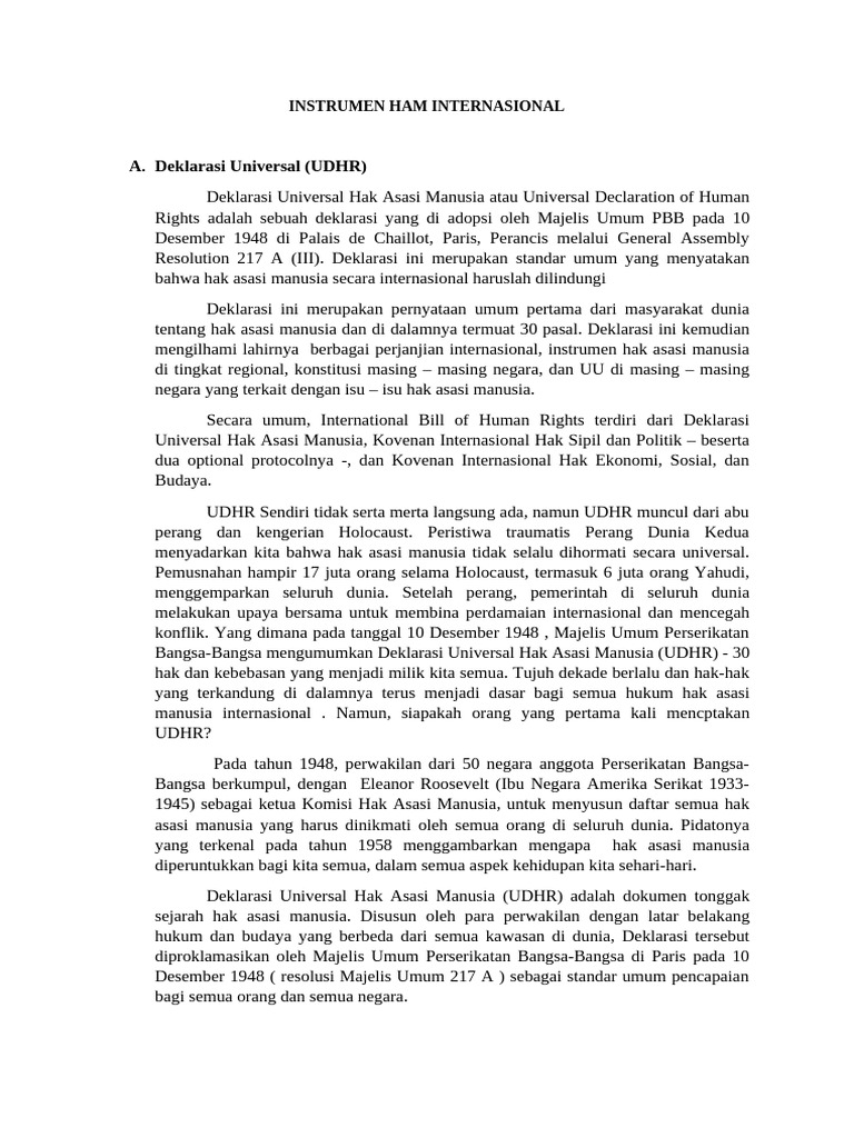 Instrumen Ham Internasional | PDF