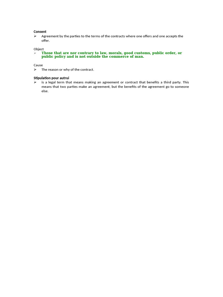Understanding Contract Consent and Terms | PDF