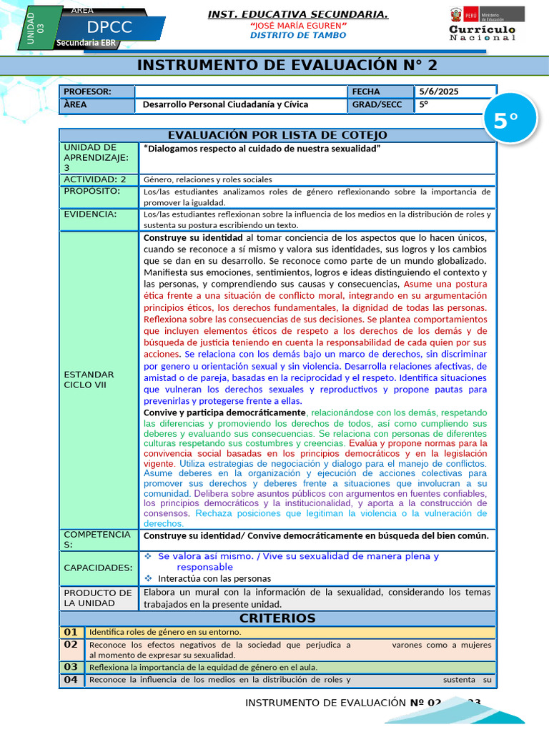 5º DPCC - LC Act.2 Uni 3 - Sem 02 | PDF | La sexualidad humana | Psicología Social