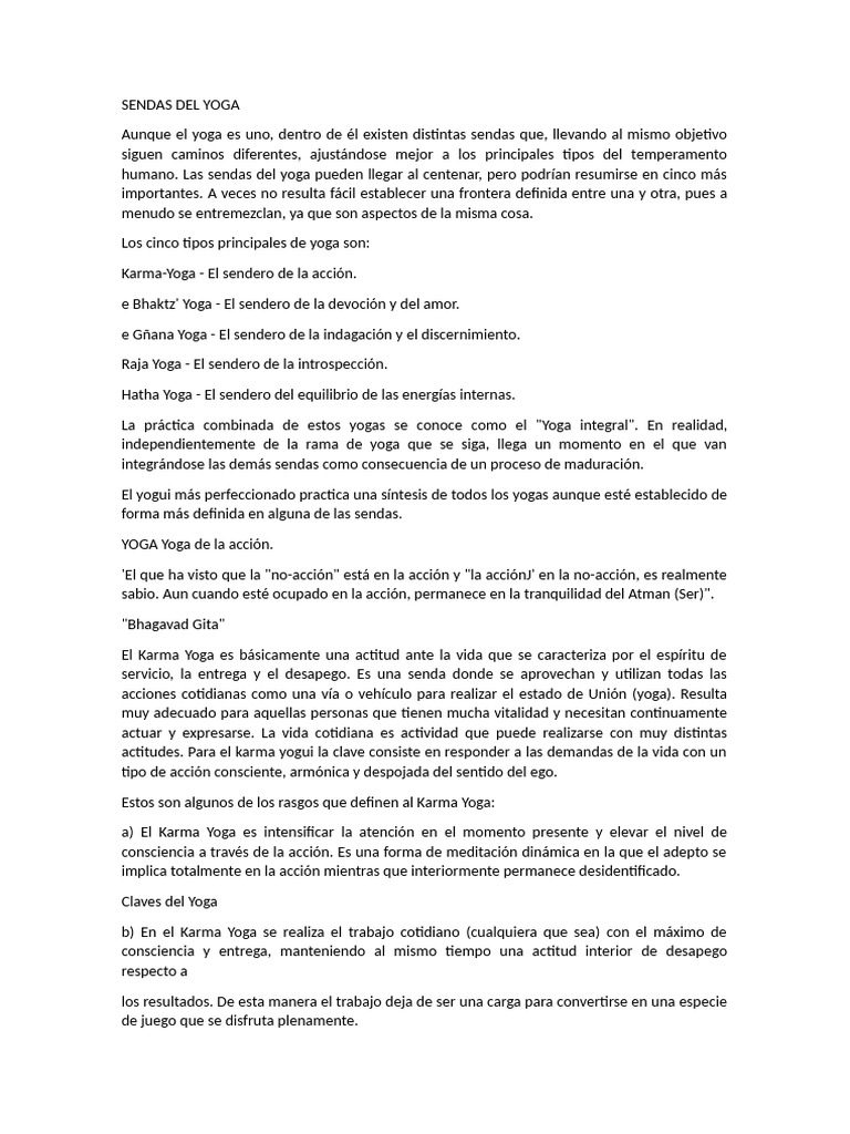 Sendas Del Yoga | PDF | Yoga | Mantra