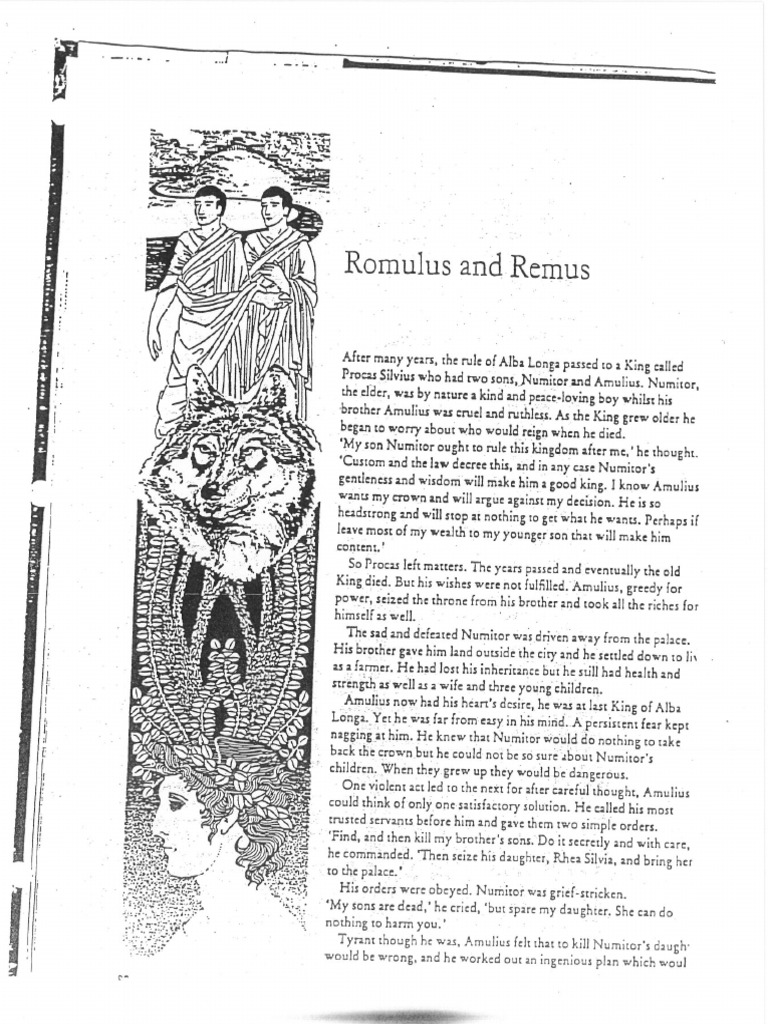 Romulus and Remus Story | PDF