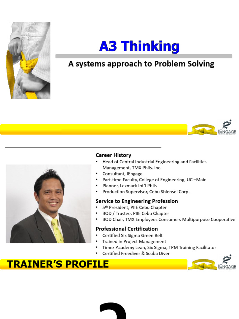 A3 Thinking | PDF | Six Sigma | Systems Thinking