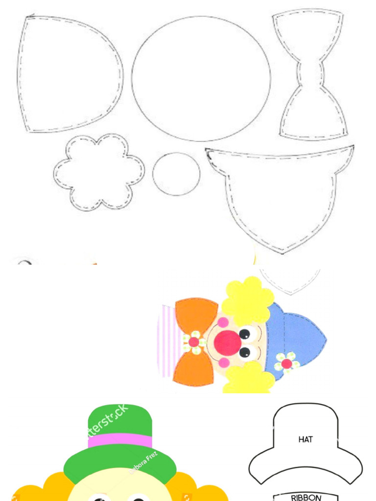 Molde de Cara de Payaso | PDF