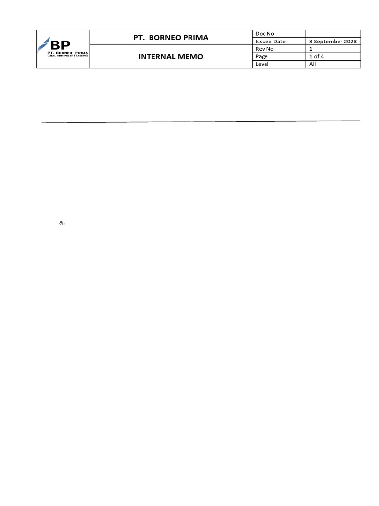 Internal Memo Absen Izin Cuti Dan Dinas September 2023 | PDF | Human Resource Management | Workplace