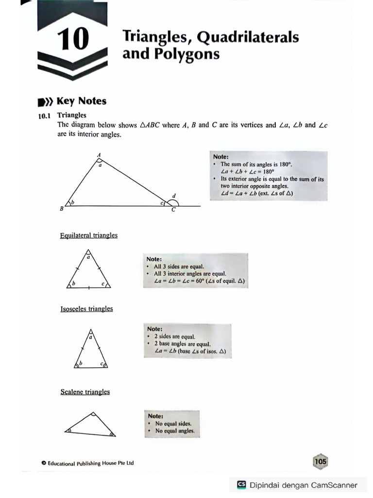 CH 10 Triangles, Quadrilaterals and Polygon | PDF