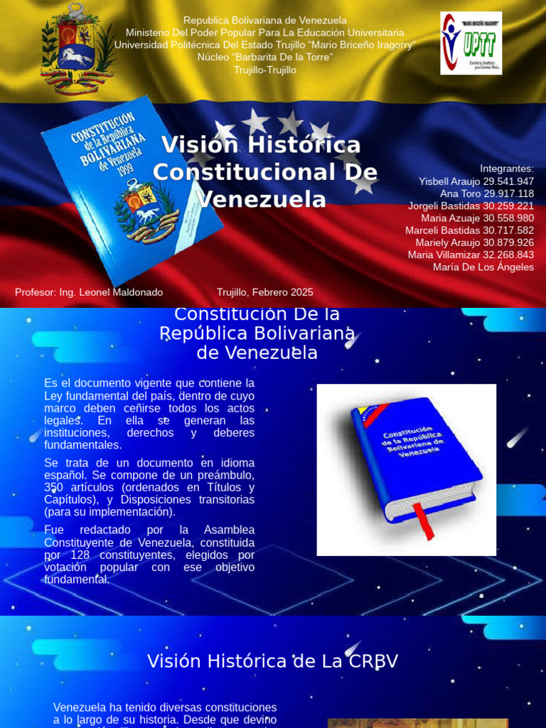 Visión Histórica de la Constitución Venezolana | PDF | Venezuela ...