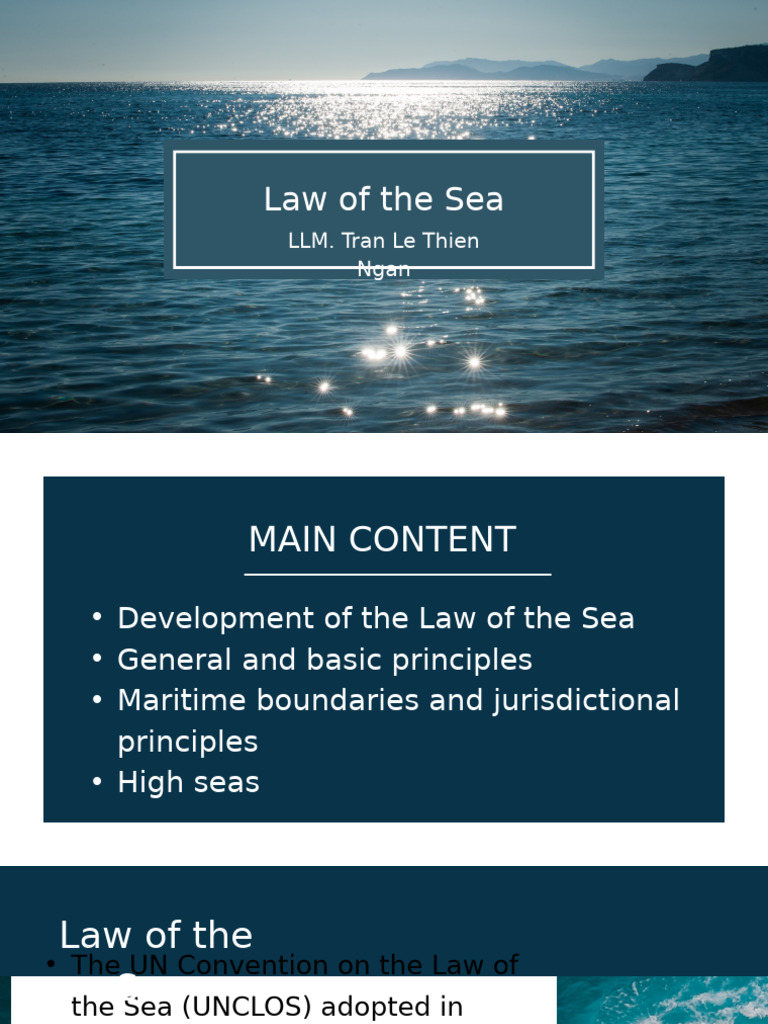 Overview of the Law of the Sea | PDF | Territorial Waters | United ...