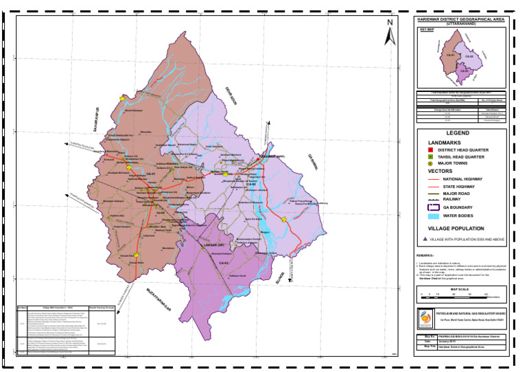 Haridwar District Geographical Map | PDF