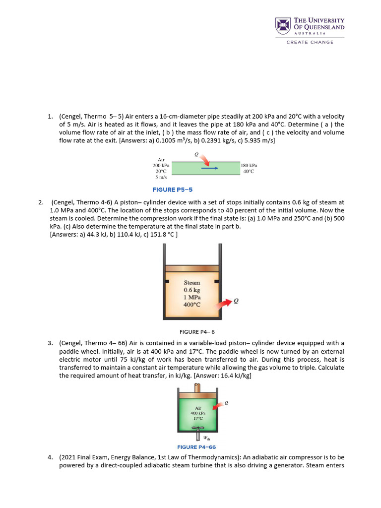 MECH3400 Week2 Tutorial | PDF | Heat | Flow Measurement