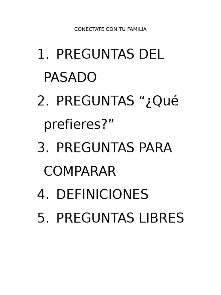 Conectate Con Tu Familia | PDF