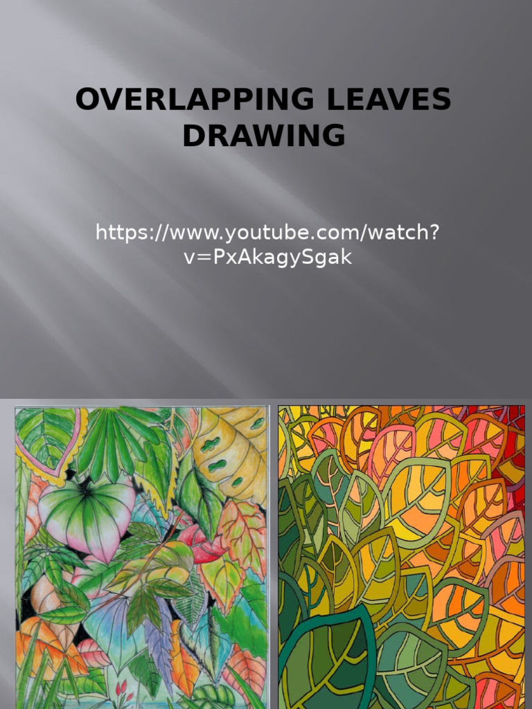 Overlapping Leaves Drawing P - 6 | PDF
