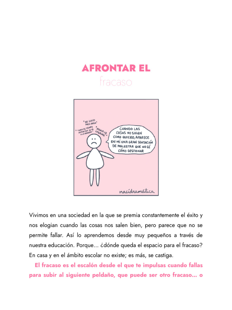 TPL01. Afrontar El Fracaso | PDF | Creatividad | Resiliencia psicológica