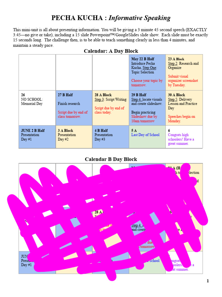 Pecha Kucha Handout 2025 | PDF | Citation | Gesture
